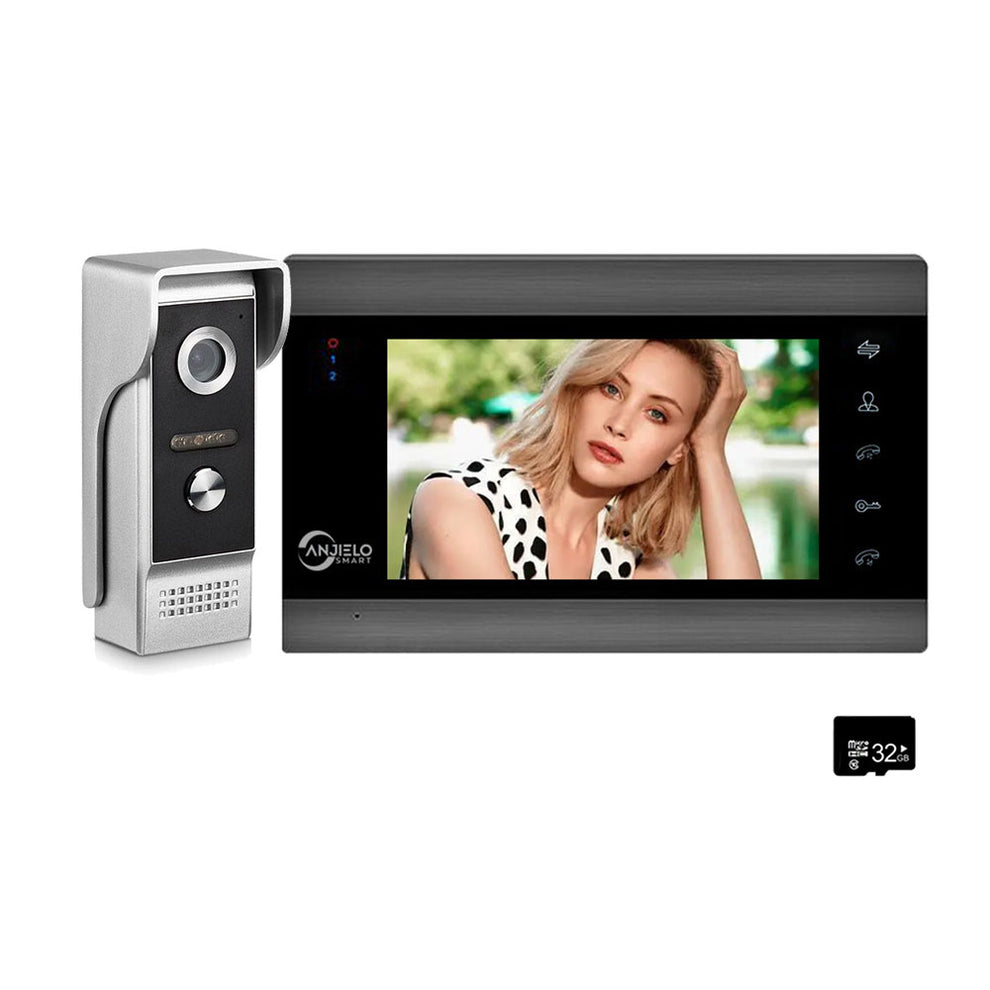 7 Inch Home Video Intercom Video Doorbell for Apartment Monitor Night ...