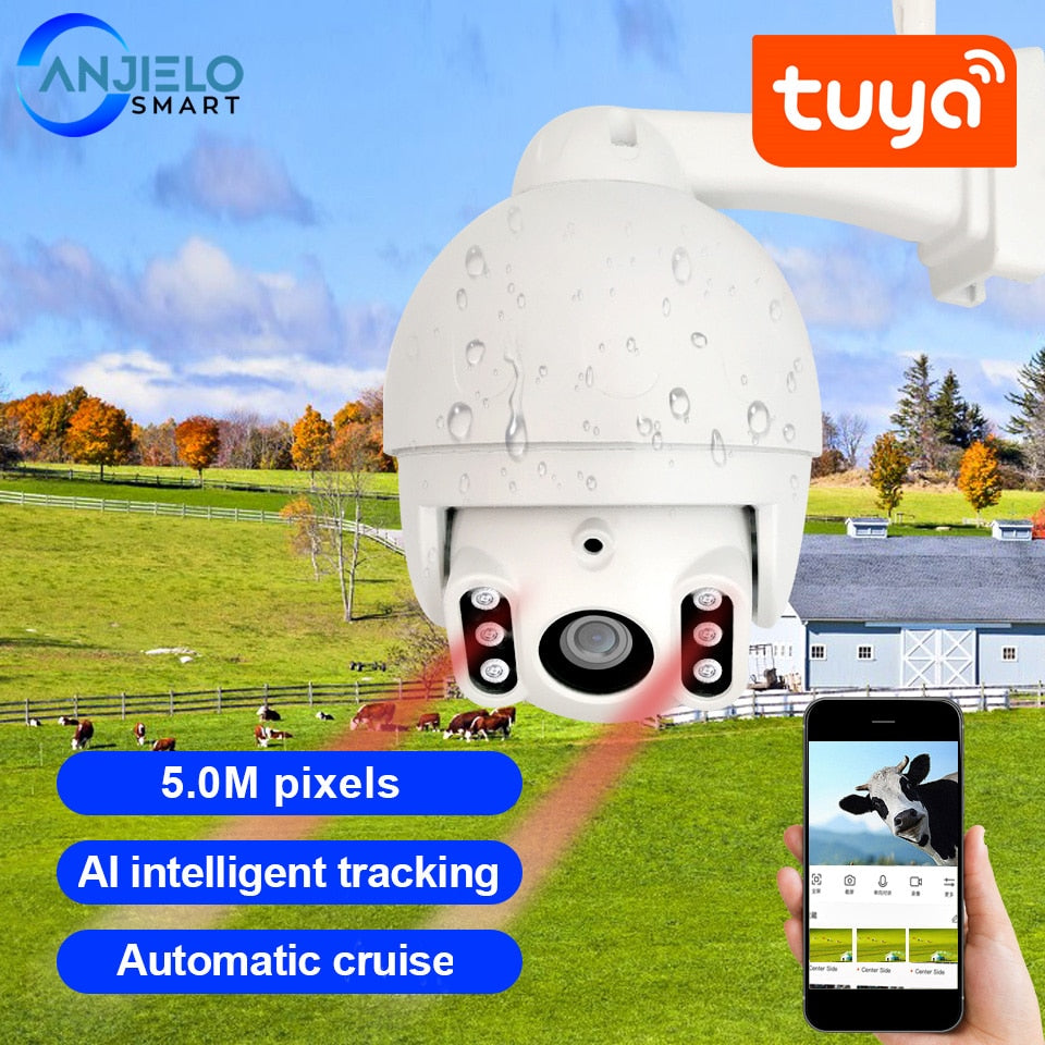 5MP HD Outdoor Camera Wifi Night Vision AI Motion Detection Engineeri ...