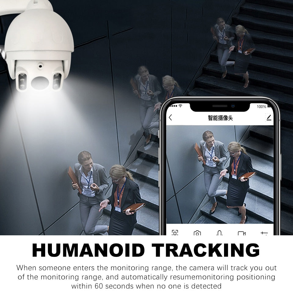 5MP HD Outdoor Camera Wifi Night Vision AI Motion Detection Engineeri ...