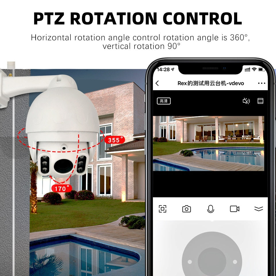 5MP HD Outdoor Camera Wifi Night Vision AI Motion Detection Engineeri ...