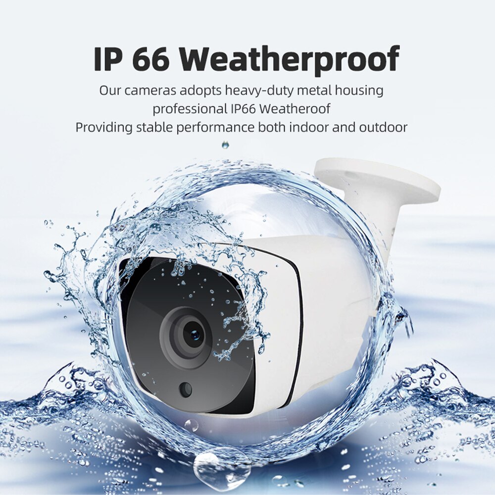 Anjielo HD 1080P 4MP IP Camera with POE Night-vision device Waterproof ...